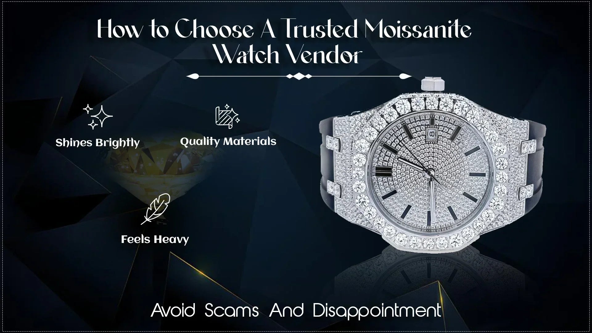 How to Choose a Trusted & Best Moissanite Watch Vendor (Without Gettin ...
