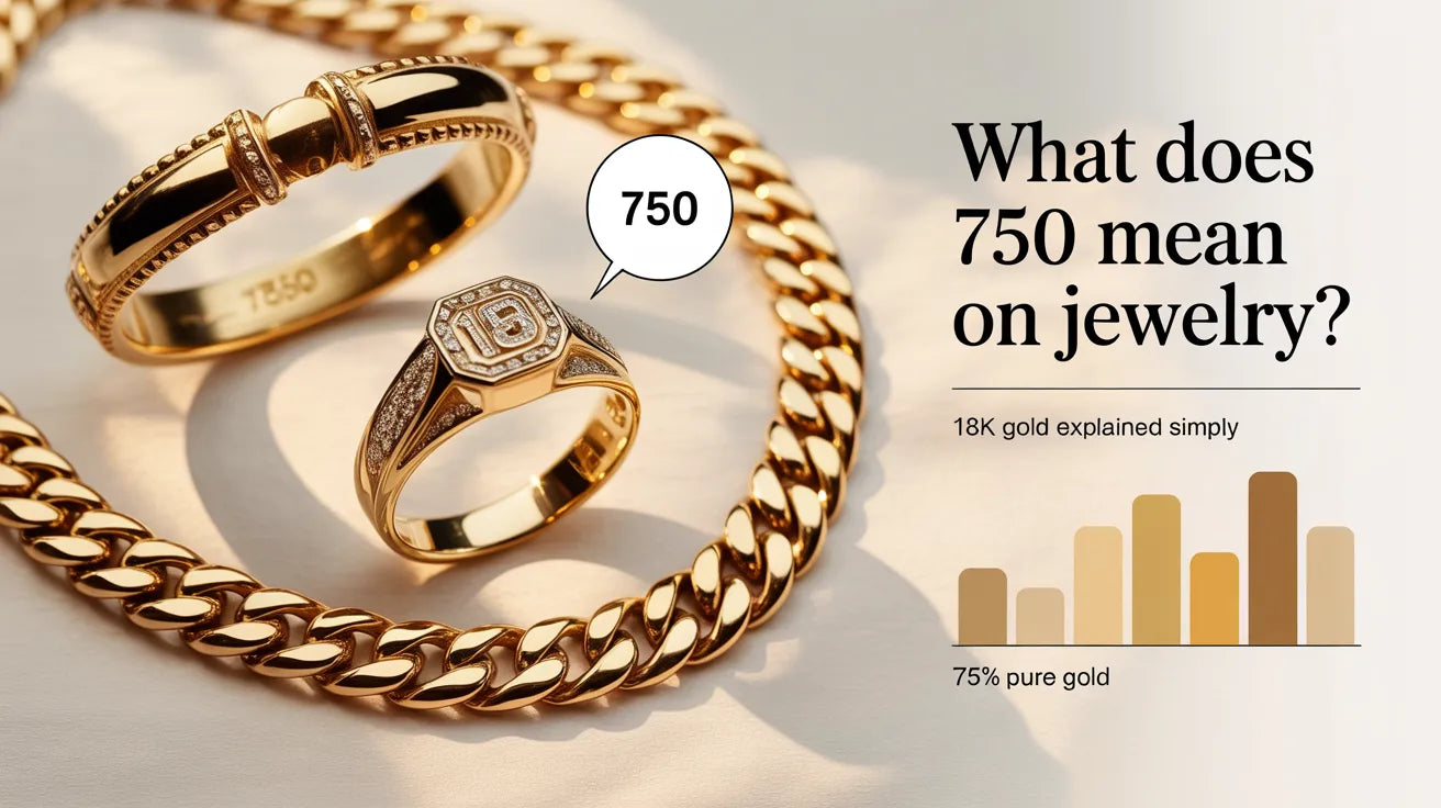 What Does 750 Mean on Jewelry? (18K Gold Explained) – Glazed Diamonds